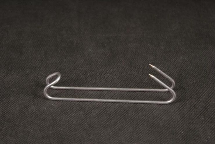 Double Stainless Steel Hooks for smoking fish and meat 5 pcs - Borniak ...