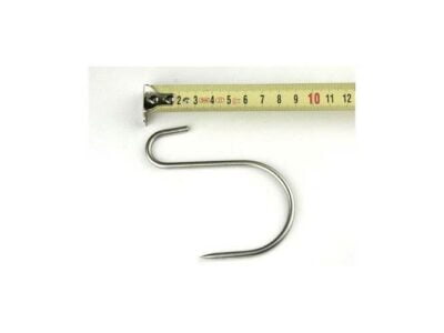 Double Stainless Steel Hooks for smoking fish and meat 5 pcs - Borniak ...